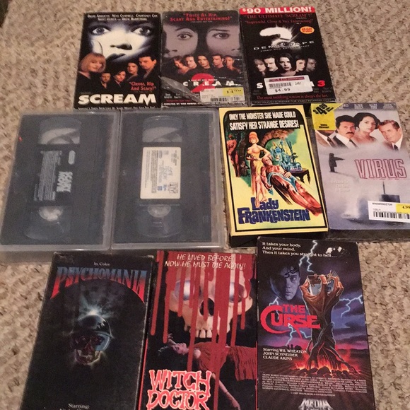 Media | Vintage 1 Video Cassettes Horror Movies | Poshmark